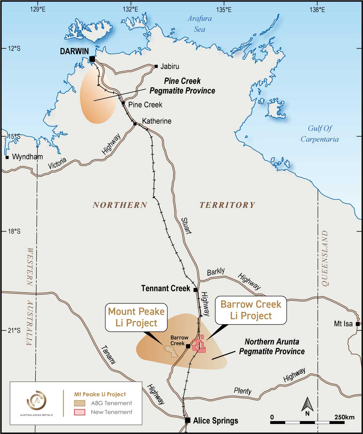 Barrow Creek Lithium Project - Australasian Metals Limited